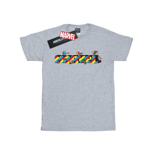 Marvel | Shirts | Marvel Mens Kawaii Marvel Stripes Tshirt Sports Grey ...